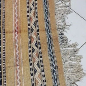 Moroccan Rug Tribal Kilim Middle Atlas Vintage Hanbel Berber Zayan ...