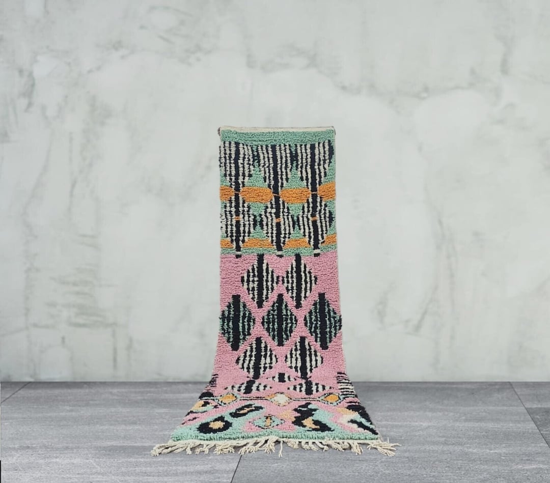 Custom Moroccan Runner Rug Gorgeous Boujaad Runner Rug Azilal Berber ...