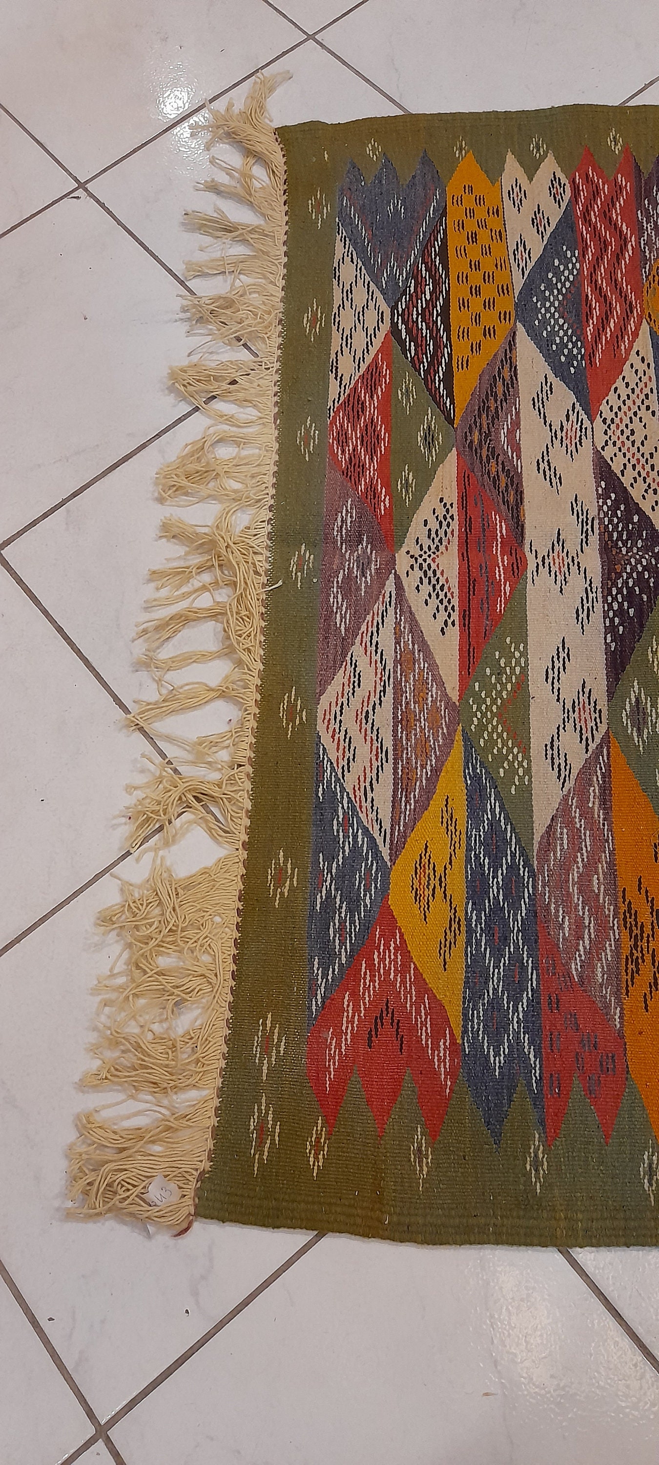 Exclusive Moroccan Kilim Abstract Rug Berber Rug Morrocan Rug Akhnif ...