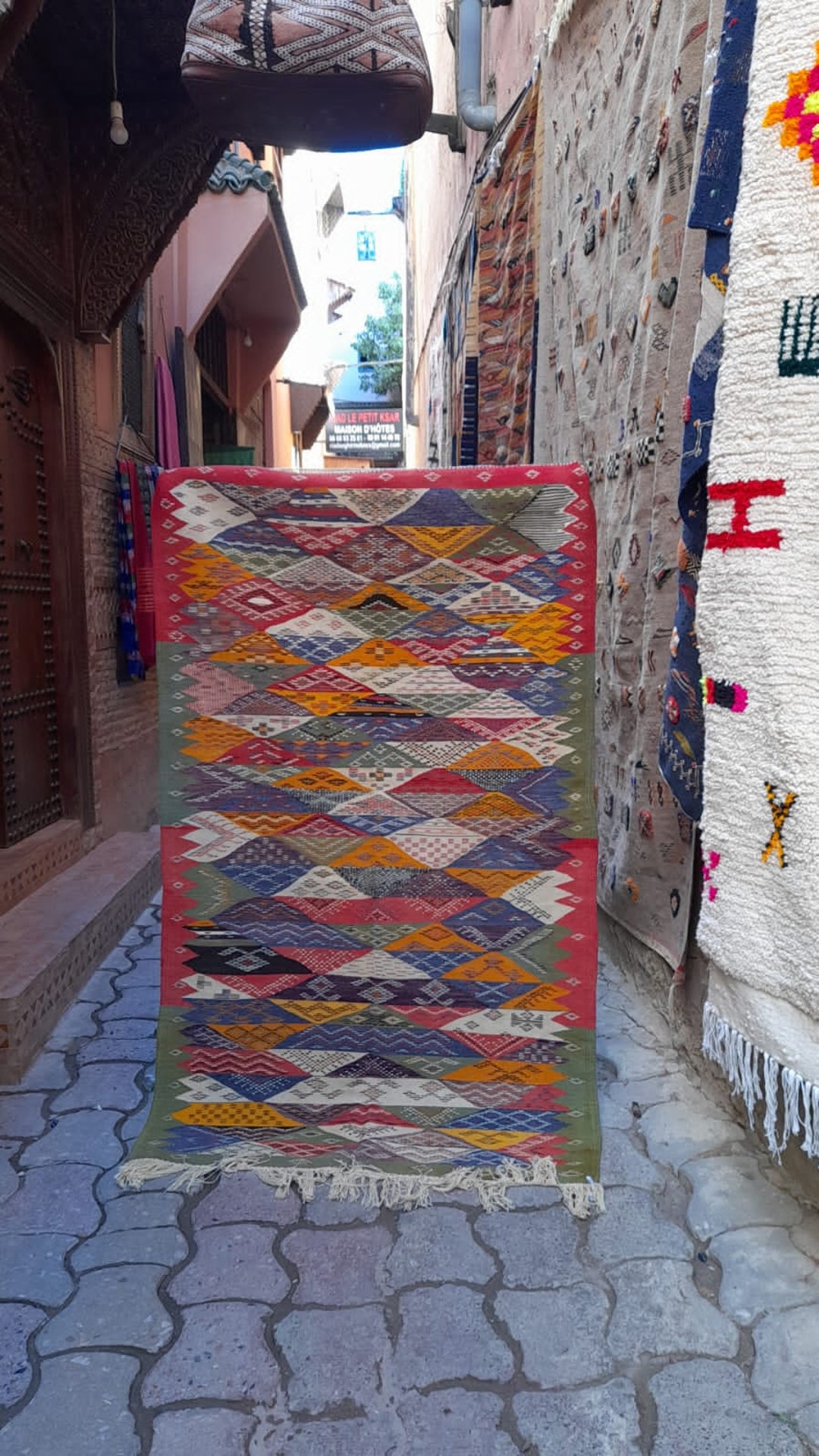 Exclusive Moroccan Kilim Abstract Rug - Berber Rug - Morrocan Rug ...