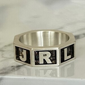 Personalized Solid Silver Rings, Custom Name Ring, Silver Name Ring ...