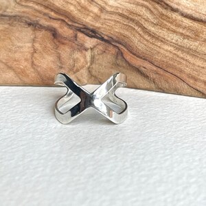 Silver Infinity Ring, Silver Infinity Wrapped Open Ring, Promise Ring ...