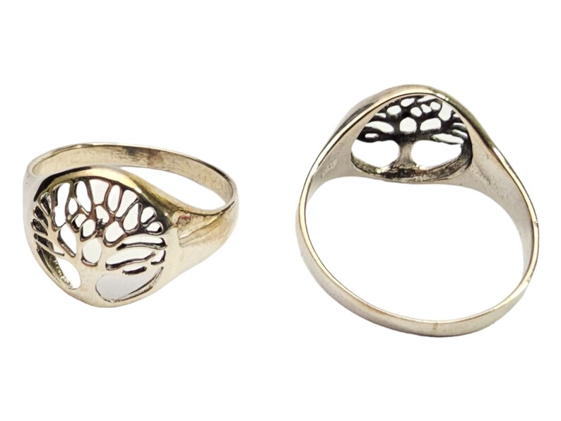 Classic Sterling Silver Tree of Life Ring Design for Life - Etsy