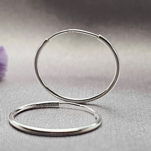 Sterling Silver Hoops Earrings For Women CZ Nsde-Outsde Hoop Earrngs N ...