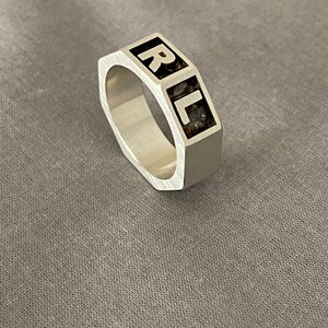 Personalized Solid Silver Rings, Custom Name Ring, Silver Name Ring ...