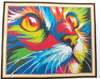 Cat Cross Stitch Kit | Etsy
