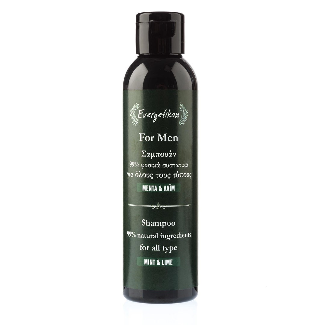 Shampoo for MEN for All Types With Mint & Lime. - Etsy UK