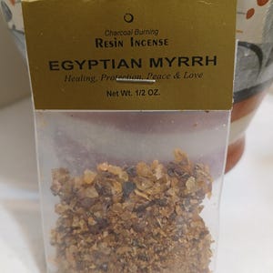 Egyptian Myrrh - A Premium Charcoal Burning Resin Incense for Healing ...