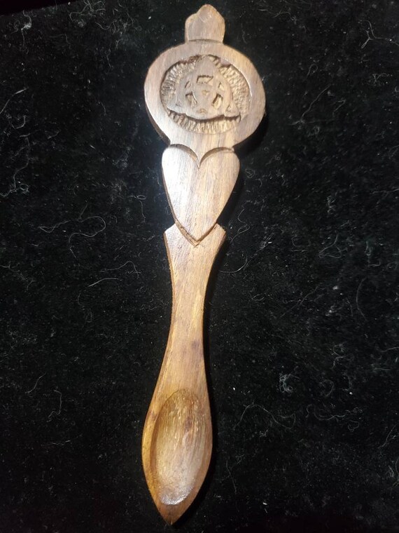 Triquetra Altar Incense Spoon Hand Carved | Etsy
