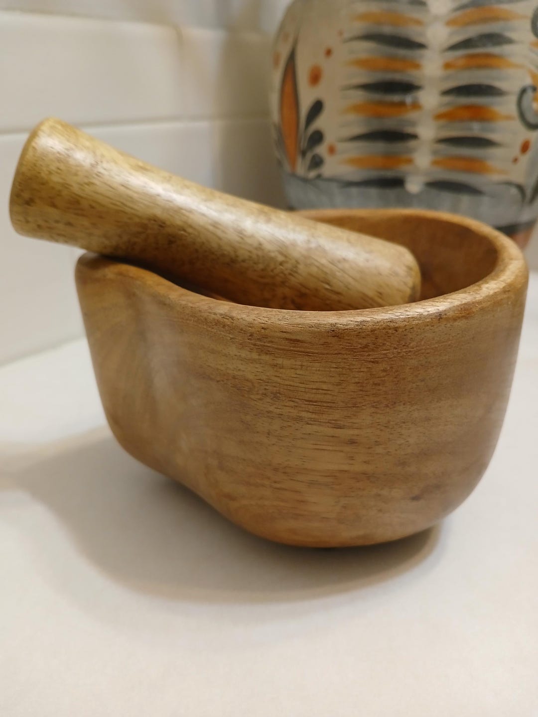 Wooden Mortar & Pestle Perfect for Mixing and Grinding All of Your ...