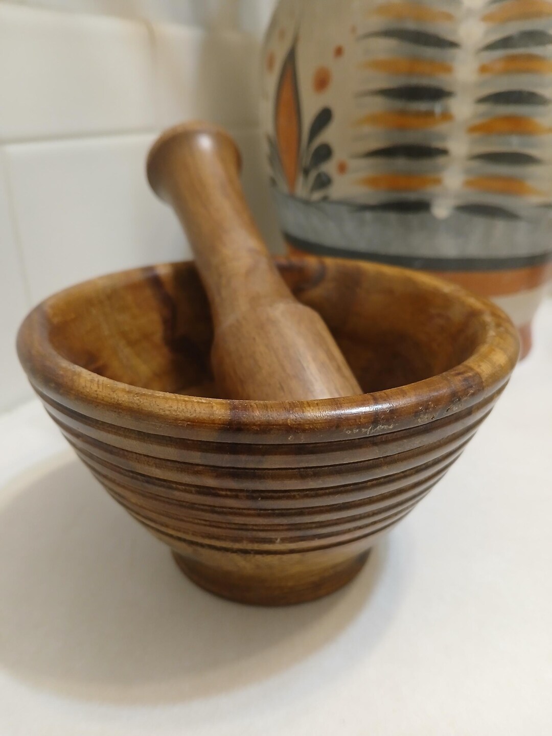 Wooden Mortar & Pestle Perfect for Mixing and Grinding All of Your ...