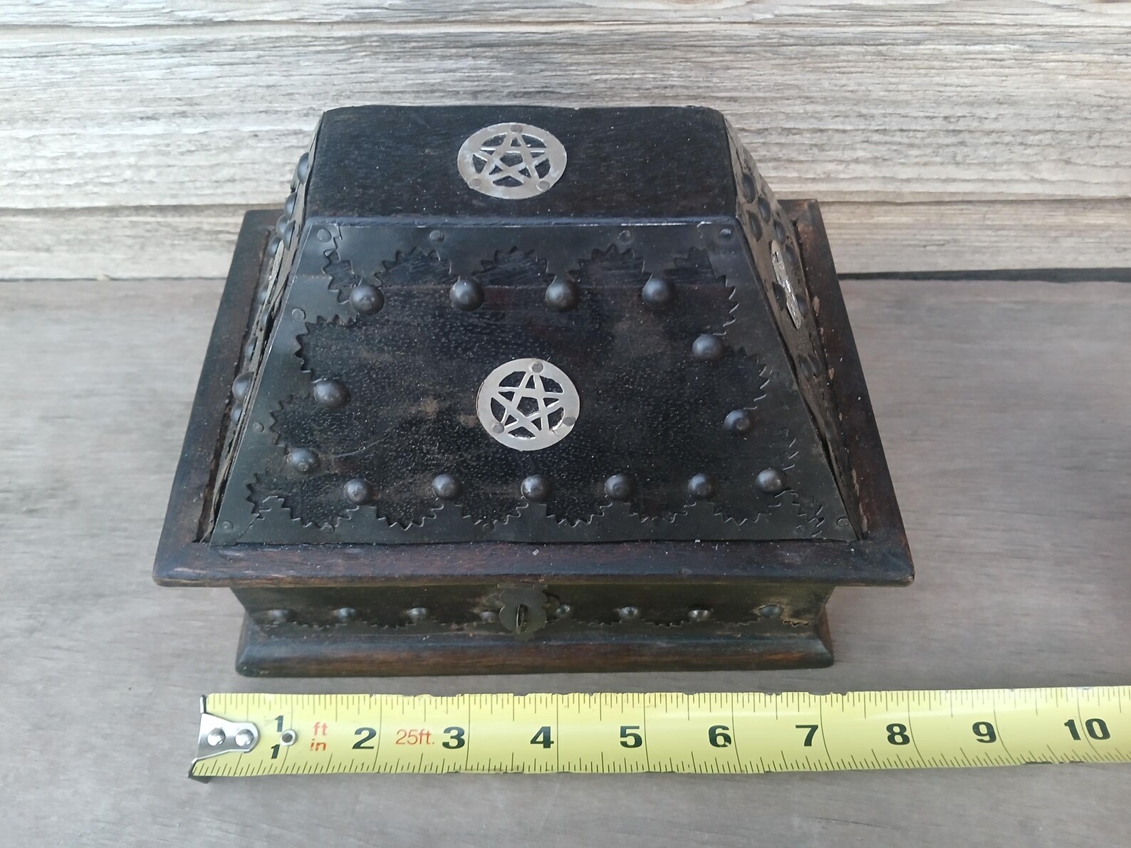 Witches Herb & Potion Storage Chest With Pentagrams - Etsy