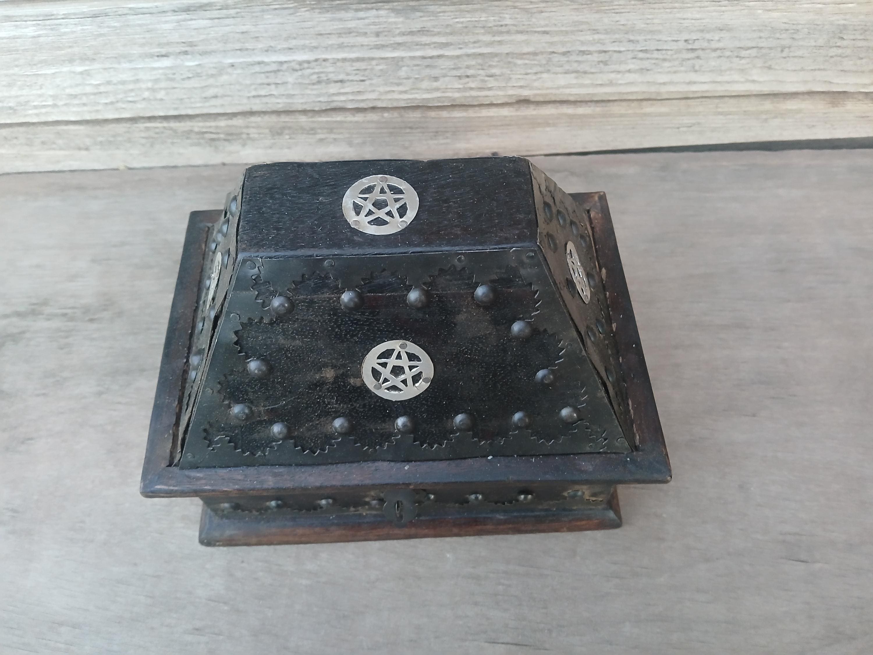 Witches Herb & Potion Storage Chest With Pentagrams - Etsy