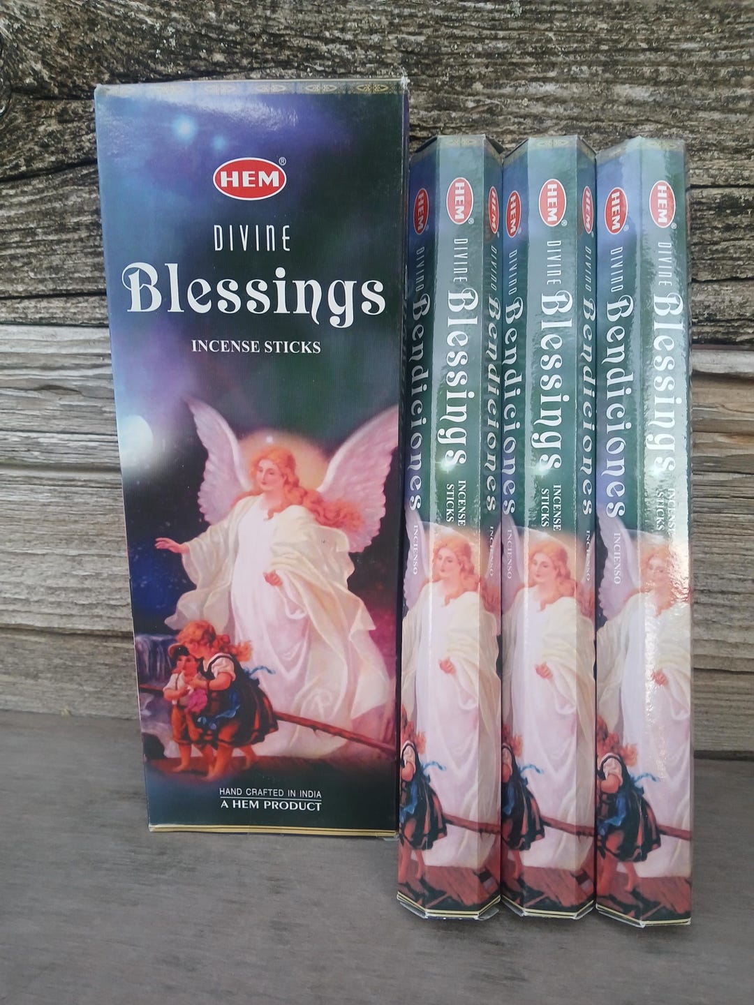 DIVINE BLESSINGS 3 Boxes of Stick Incense by HEM 20 Sticks per Box! 60 ...