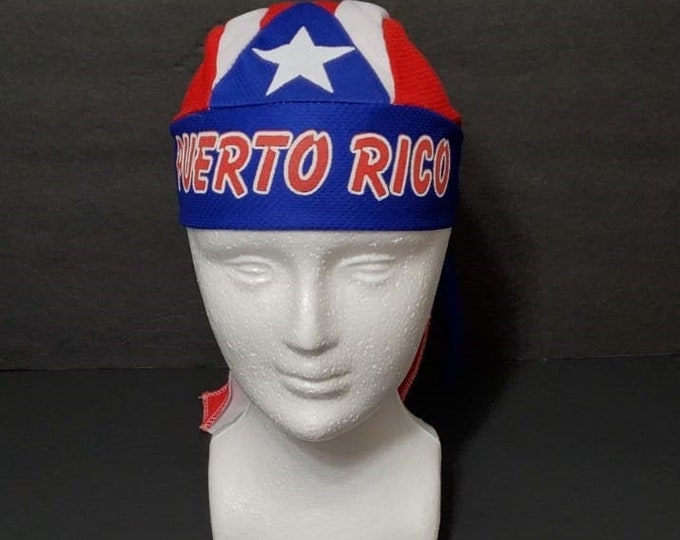 Puerto Rico Bandana, Do-rag, Skull Cap, Patriotic, Sweatband, Headwear ...