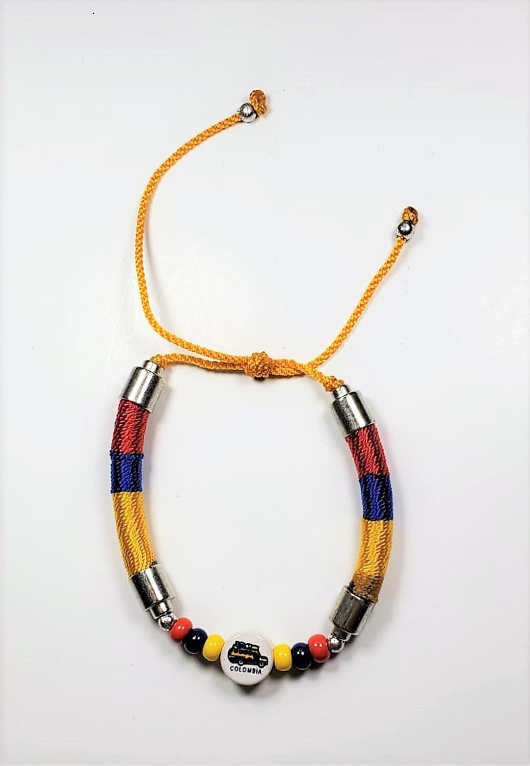 Handmade Colombian Flag Bracelet-chiva - Etsy