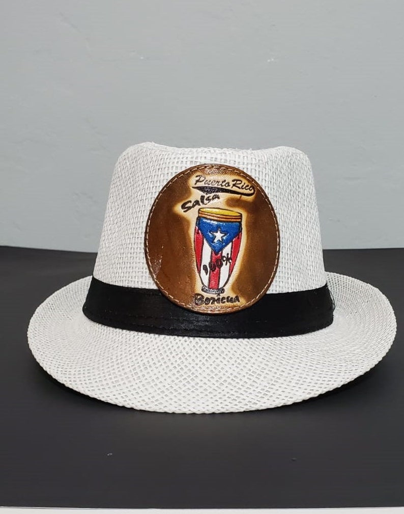 Straw Hat Fedora Puerto Rico Fedora Coqui Fedora Unisex - Etsy