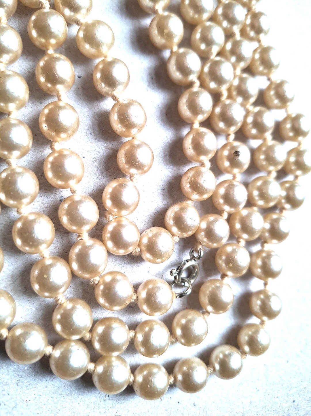 Long Pearls, Pearl Necklace, Flapper Style, Genuine Pearls, 1930s ...