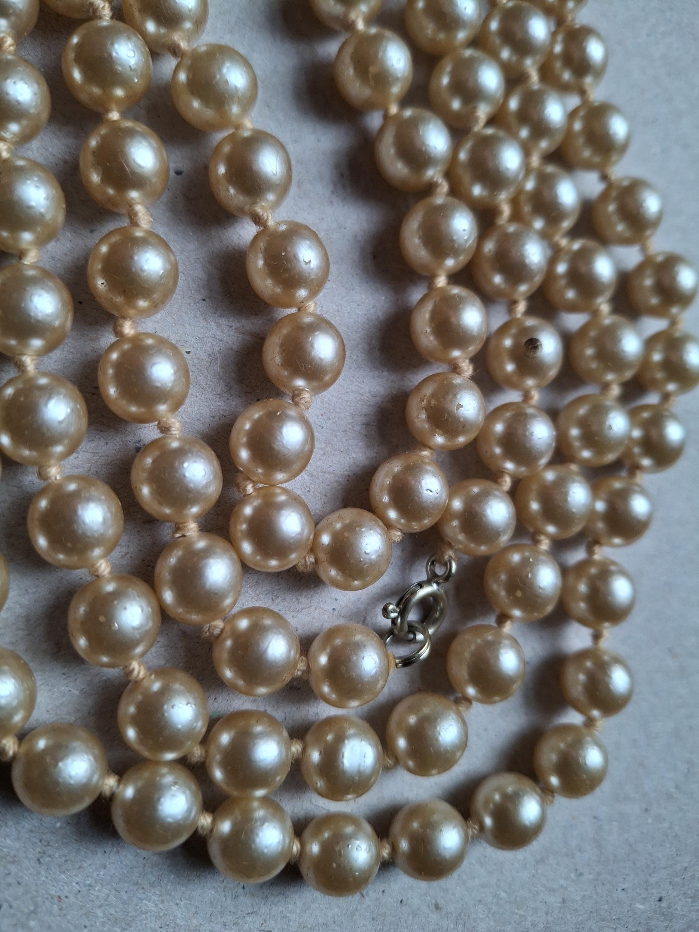 Long Pearls, Pearl Necklace, Flapper Style, Genuine Pearls, 1930s ...