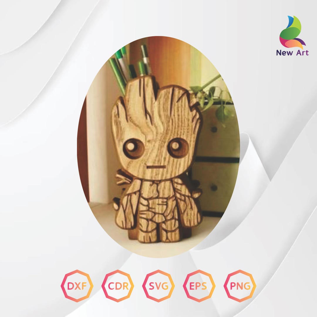 Groot, Vector Files, for Laser Cut, Cnc, Digital Files Cdr, Dxf, Eps ...