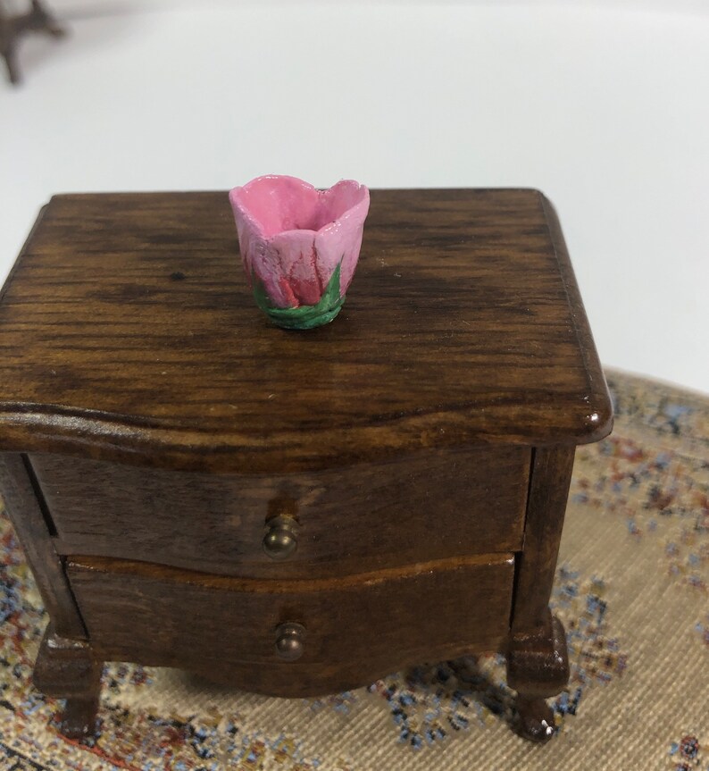 Miniature Dollhouse Pink Tulip Planter, 1:12 Scale, Chelsea Little and ...