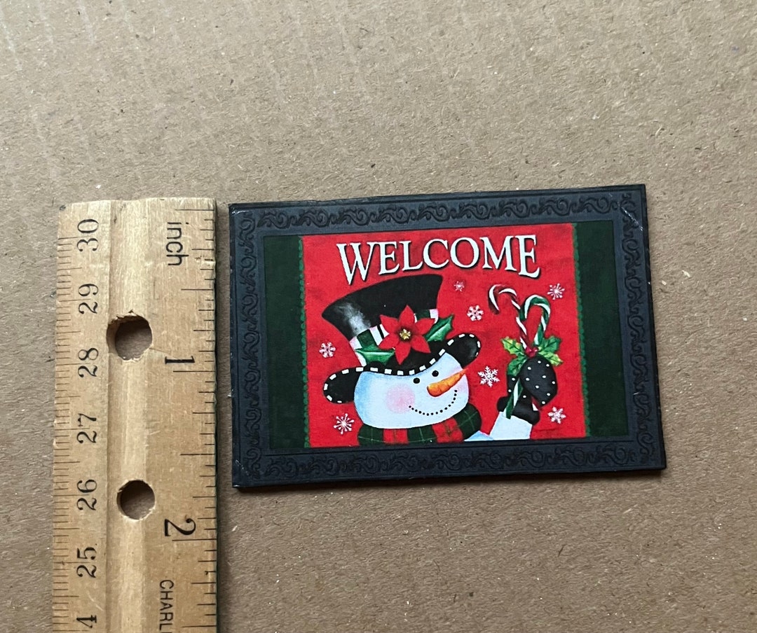 Miniature Dollhouse Holiday Welcome Mat, 1:12 Scale, Chelsea Little and ...