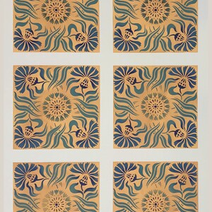 Thistle Tile Floorcloth - Etsy
