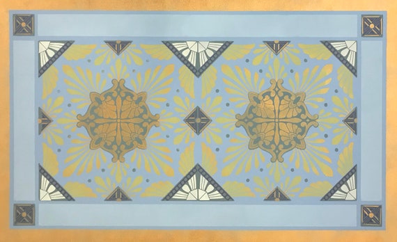 Greek Deco Floorcloth - Etsy