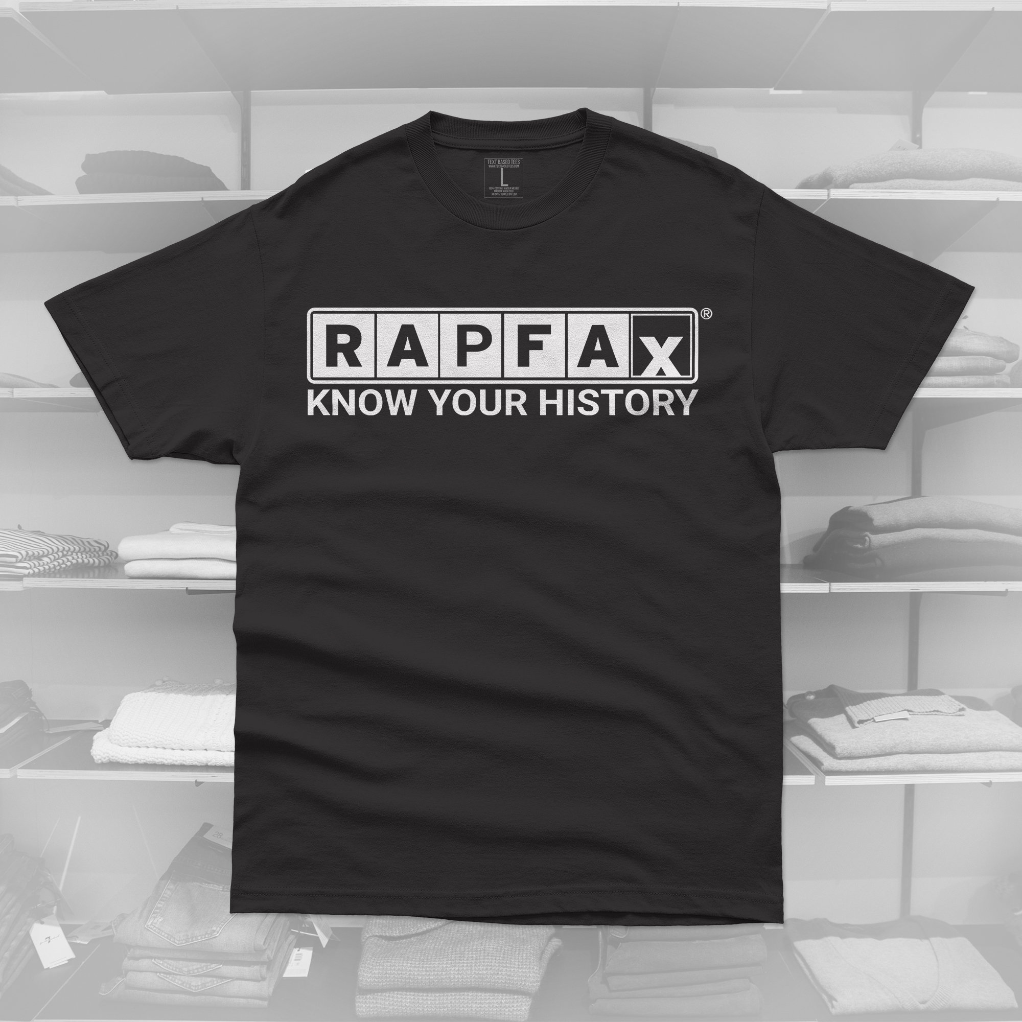 Rapfax, Know Your History Rap T-shirt, Hip-hop Shirt Adult Unisex ...