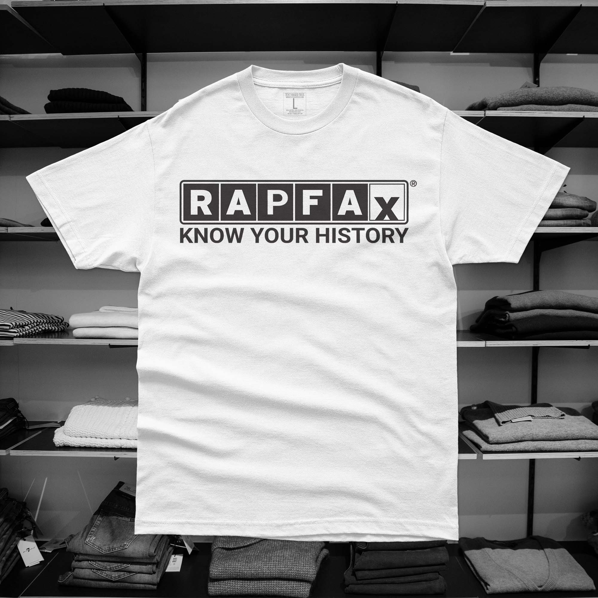 Rapfax, Know Your History Rap T-shirt, Hip-hop Shirt Adult Unisex ...