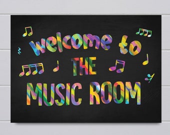 Music Welcome Sign - Etsy