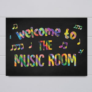 Music Class Poster | Welcome to the Music Room | Perfect Music Teacher ...