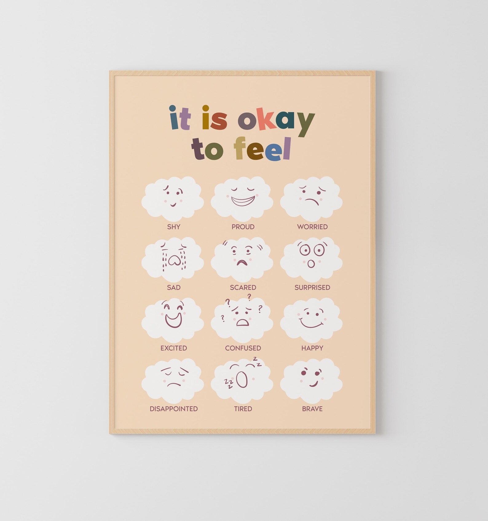 Calming Corner It is Okay to Feel Educational Posters - Etsy