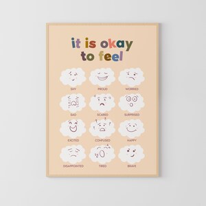 Calming Corner, It is Okay to Feel, Educational Posters, Emotions ...