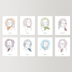 Classical Composers Poster Set: Music Classroom Decor (digital Download ...