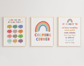 Calm Down Corner Calm Down Choice Cards Flashcards - Etsy