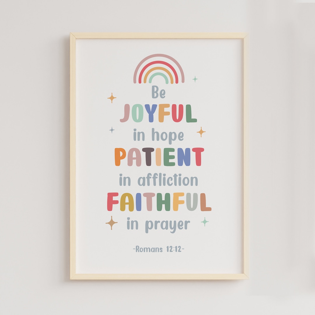 Kids Bible Verse, Christian Classroom, Church, Sunday School Decor ...
