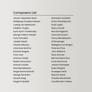 Classical Composers Poster Set: Music Classroom Decor (digital Download ...