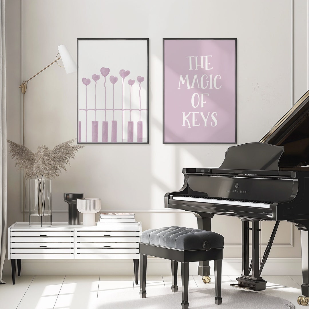 Piano Inspirational Poster – Motivational Wall Art for Musicians ...