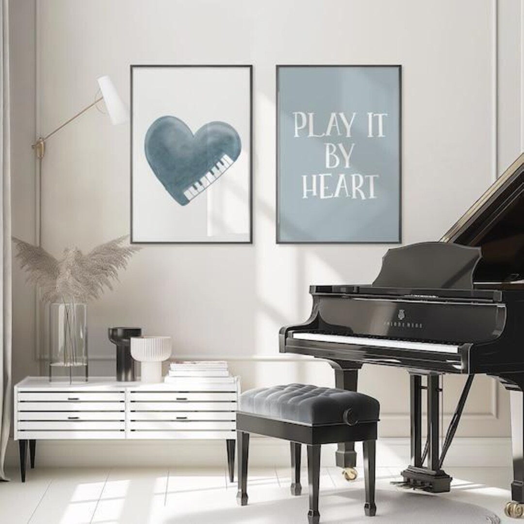 Piano Inspiration Poster, Printable Music Room Decor, Inspirational ...