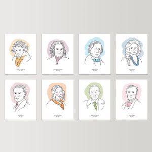 Classical Composers Poster Set: Music Classroom Decor (digital Download ...
