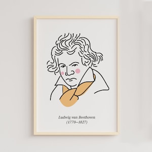 Set of Classical Composers Poster, Classical Music, Music Poster, Music ...