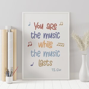 Music Therapy, Music Quote, Music Room, Music Poster, Classroom Decor ...