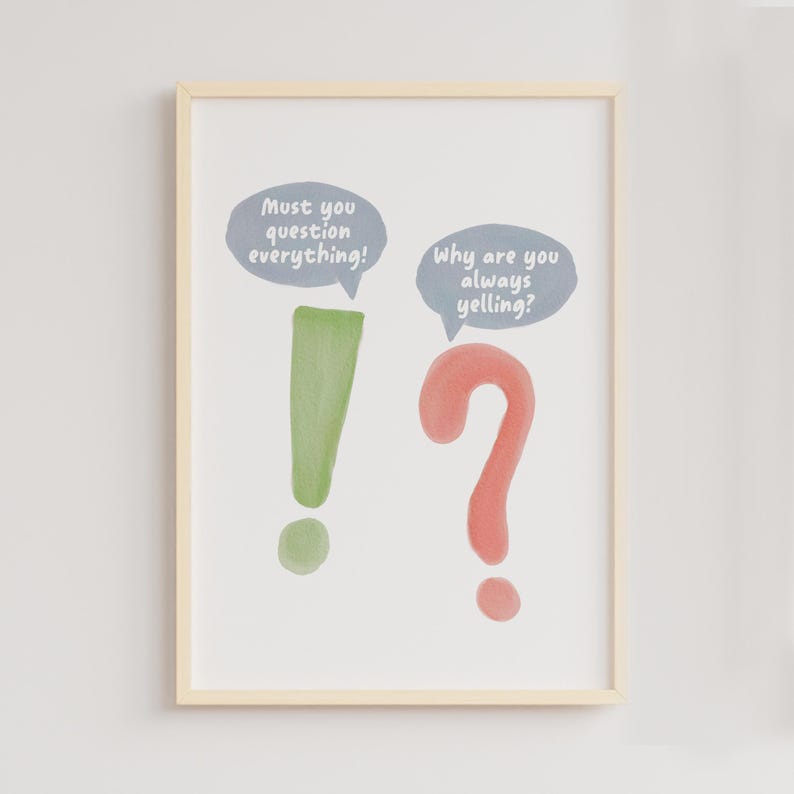 Funny Grammar Punctuation Posters: English Classroom Decor (digital ...