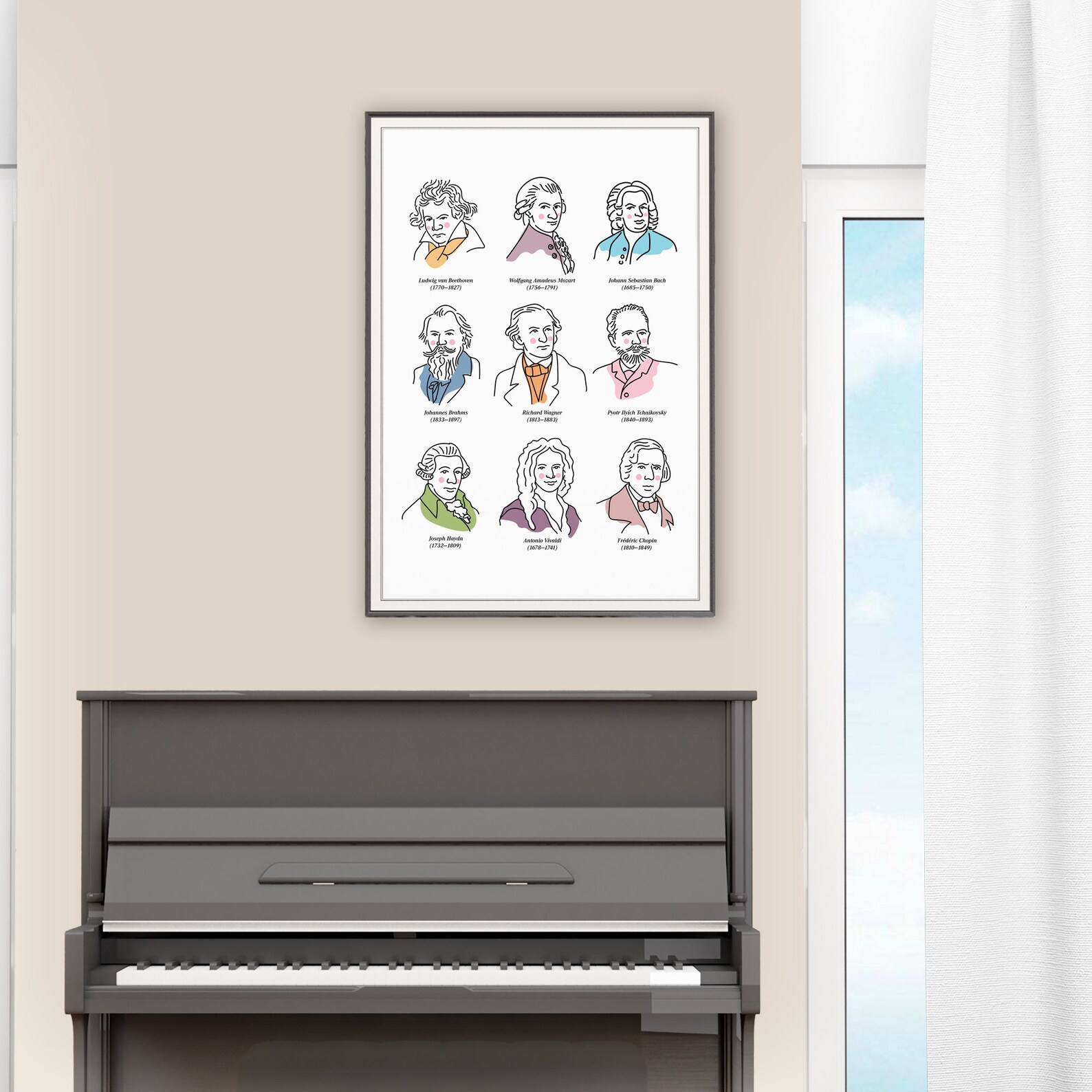 Classical Composers Poster Classical Music Music Poster - Etsy