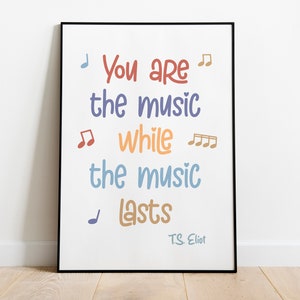 Music Therapy, Music Quote, Music Room, Music Poster, Classroom Decor ...