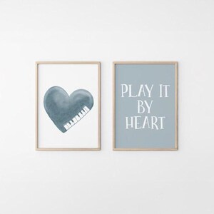 Piano Inspiration Poster, Printable Music Room Decor, Inspirational ...