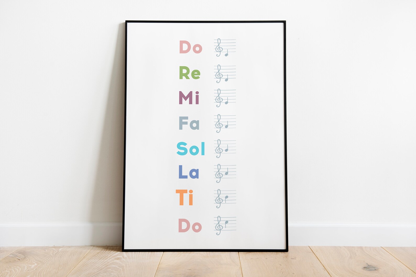 Do Re Mi Fa Sol La Ti Poster Solfege Poster Music Classroom | Etsy
