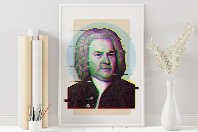 Johann Sebastian Bach Poster, Classical Music, Music Composer Poster - Etsy
