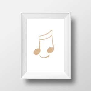 Happy Music Note Music Classroom Decor Music Poster - Etsy